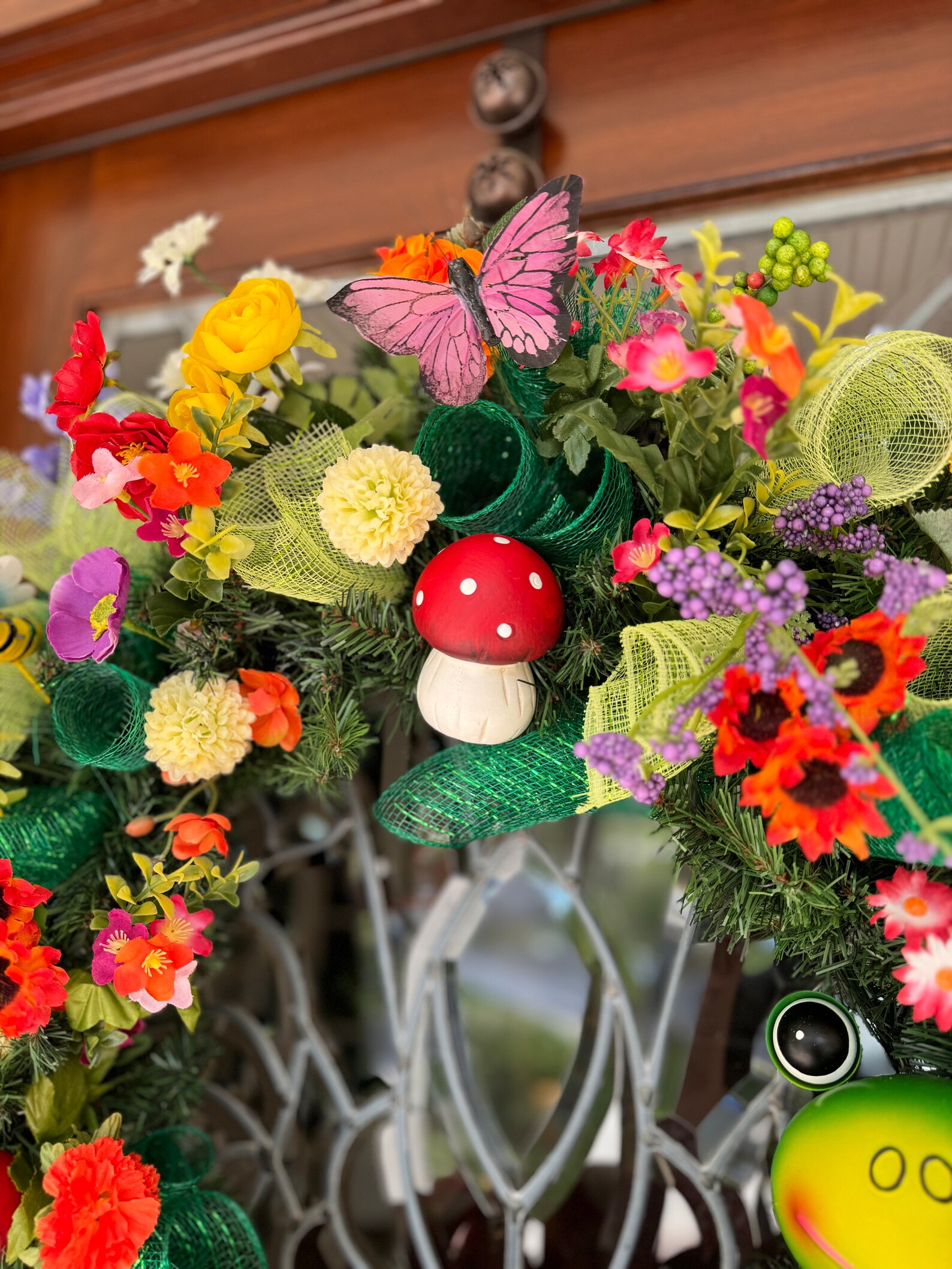 Toadally Adorable Frog Wreath, Spring Floral Wreath, Frog Wreath - Etsy