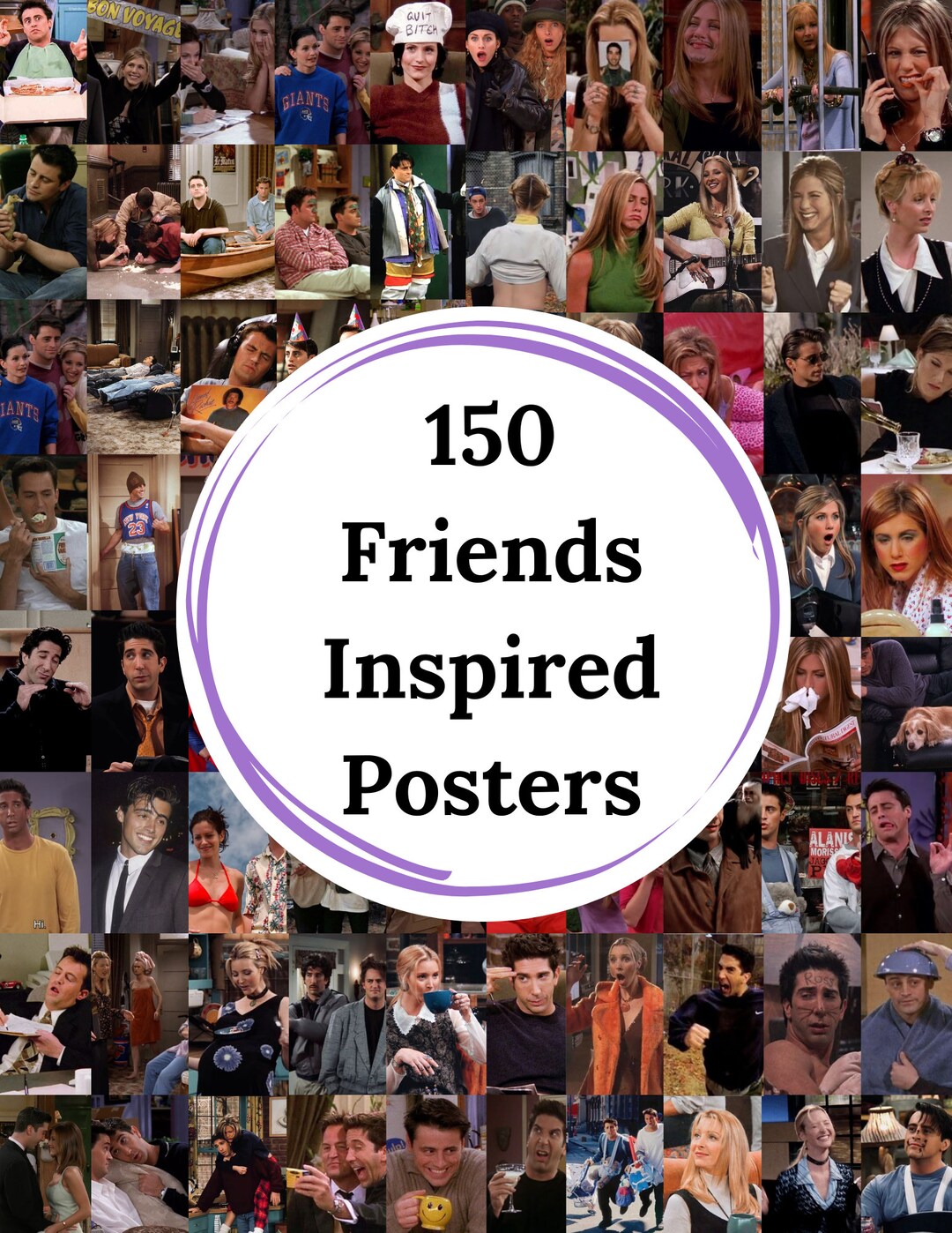 150 PCS Friends Vintage Wall Collage Kit Friends TV Show Wall Room ...