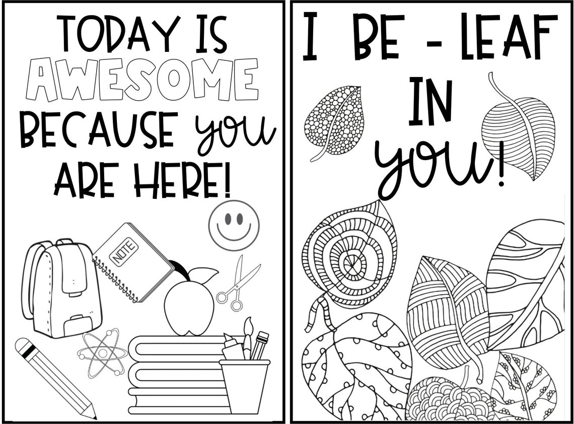 Printable Affirmations for Kids to Color - Etsy