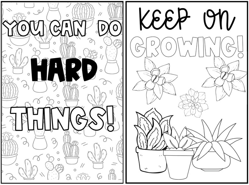 Printable Affirmations for Kids to Color - Etsy