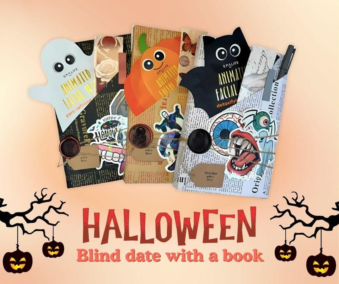 Halloween Blind Date With Books, Spooky Reads, Bookish Gift, Holiday ...