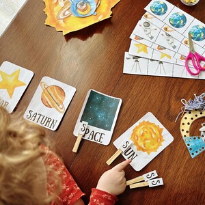 Outer Space Morning Basket Digital Download, Homeschool Printable | Pre ...