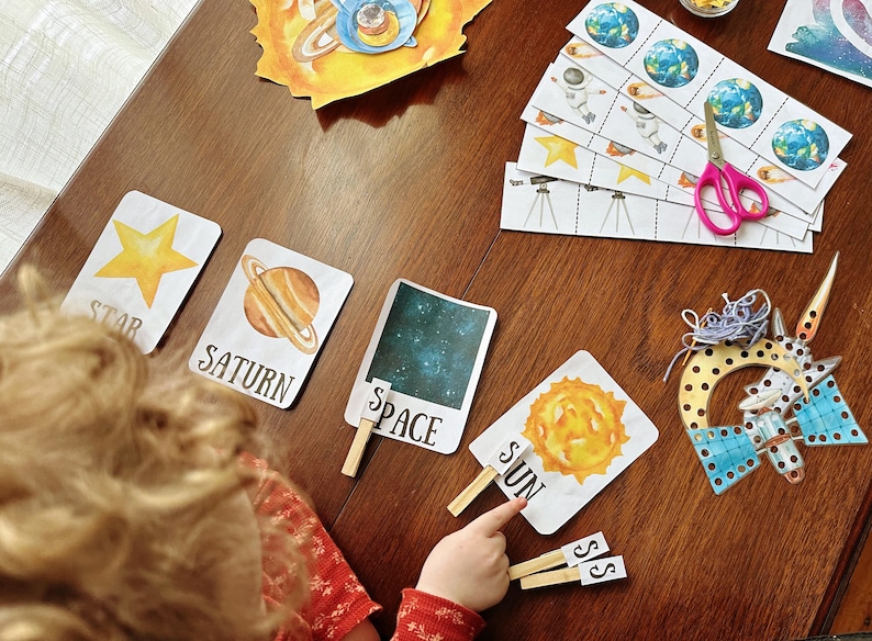 Outer Space Morning Basket Digital Download, Homeschool Printable | Pre ...