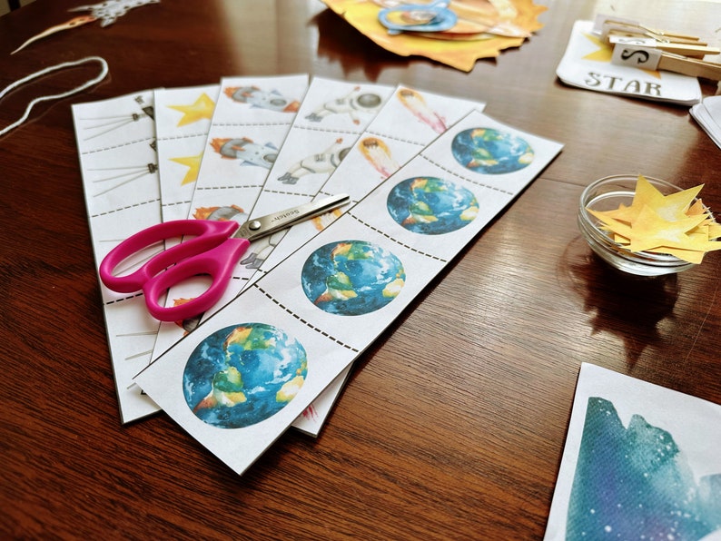 Outer Space Morning Basket Digital Download, Homeschool Printable | Pre ...