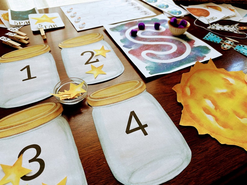 Outer Space Morning Basket Digital Download, Homeschool Printable | Pre ...