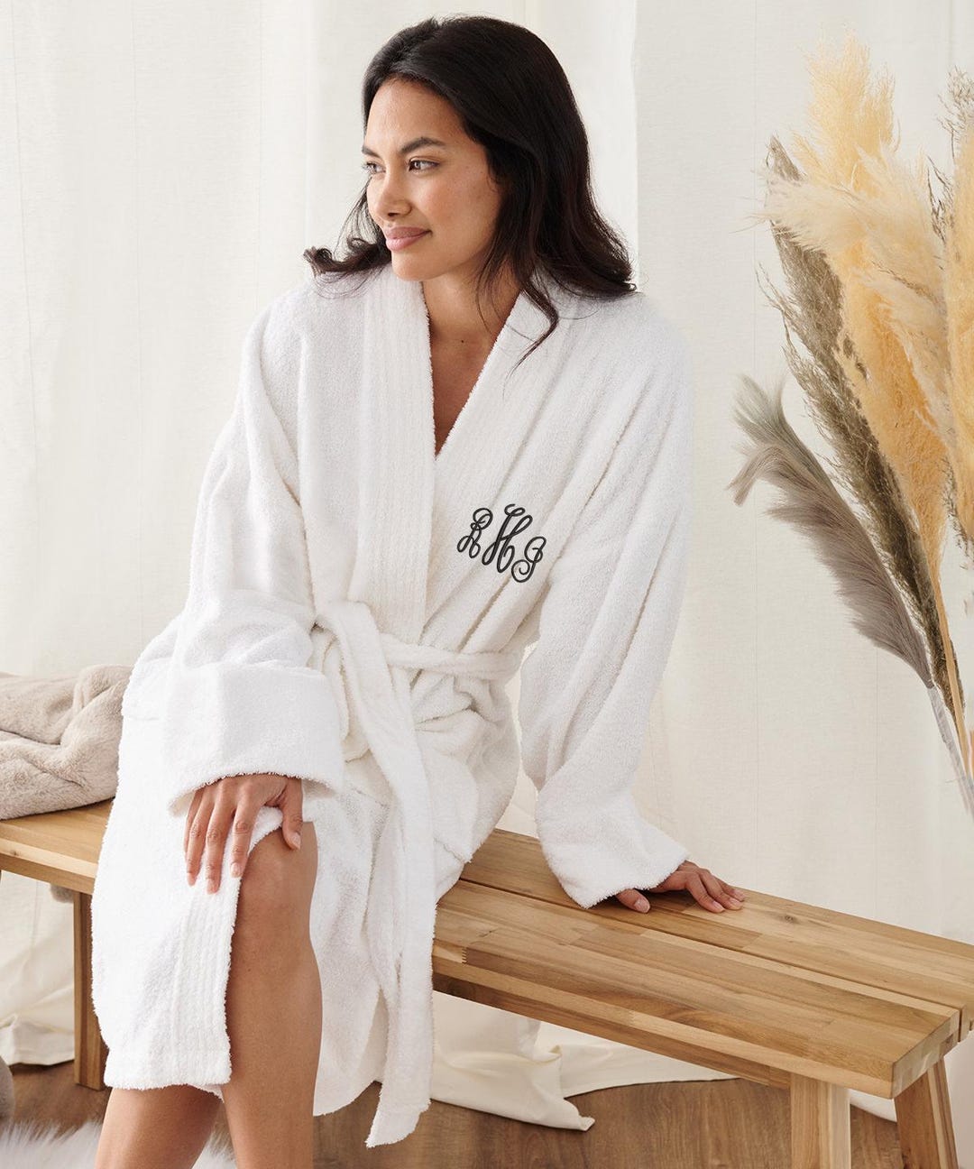 Custom Embroidered Robes for Women, Personalized Name's Initials Bath ...