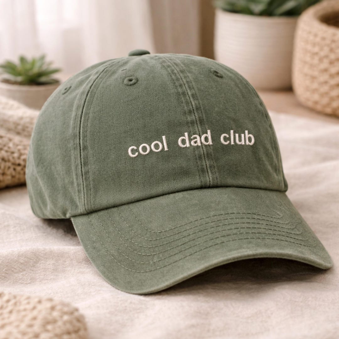 Cool Dad Club Embroidered Hats, Vintage Dad Baseball Cap, Funny New Dad ...