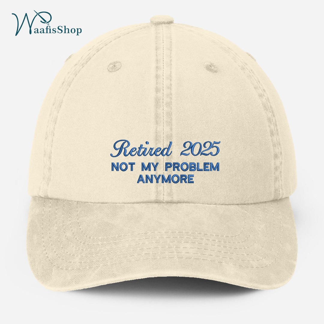 Custom Retirement Celebration Embroidered Hat, Personalised Dad Hat ...