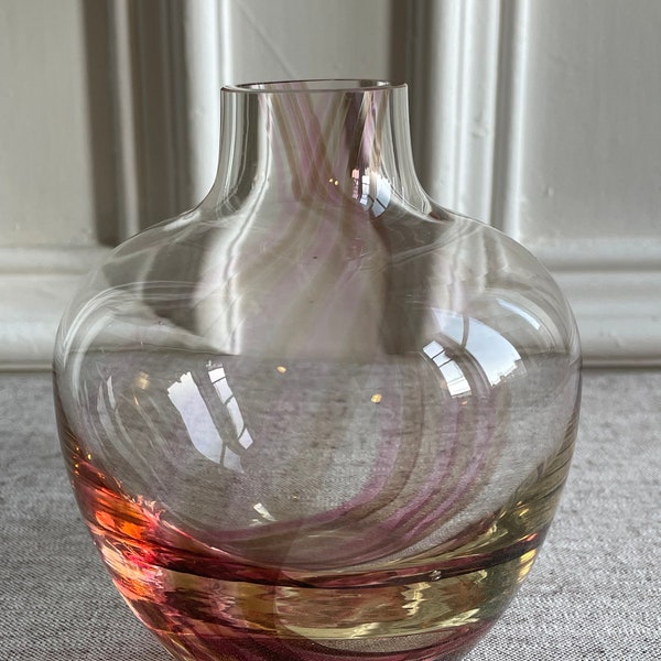 Caithness Glass Vase - Etsy UK