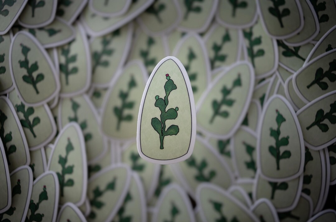 Cactus, Nopal Sticker - Waterproof & Vinyl Art for Journals, Laptops ...