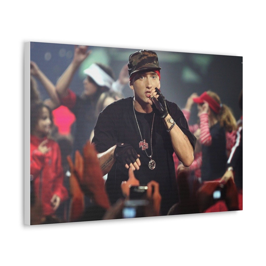 Eminem Wall Canvas Decor, the Rap Lord, Hip Hop Lord, Eminem Fans Gift ...