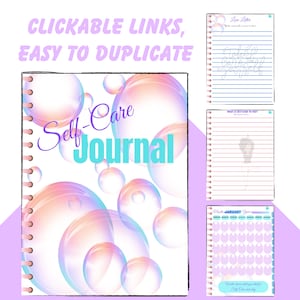 Printable & Digital Self-care Planner | Self-love Journal | Worksheets ...