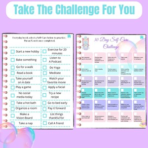 Printable & Digital Self-care Planner | Self-love Journal | Worksheets ...