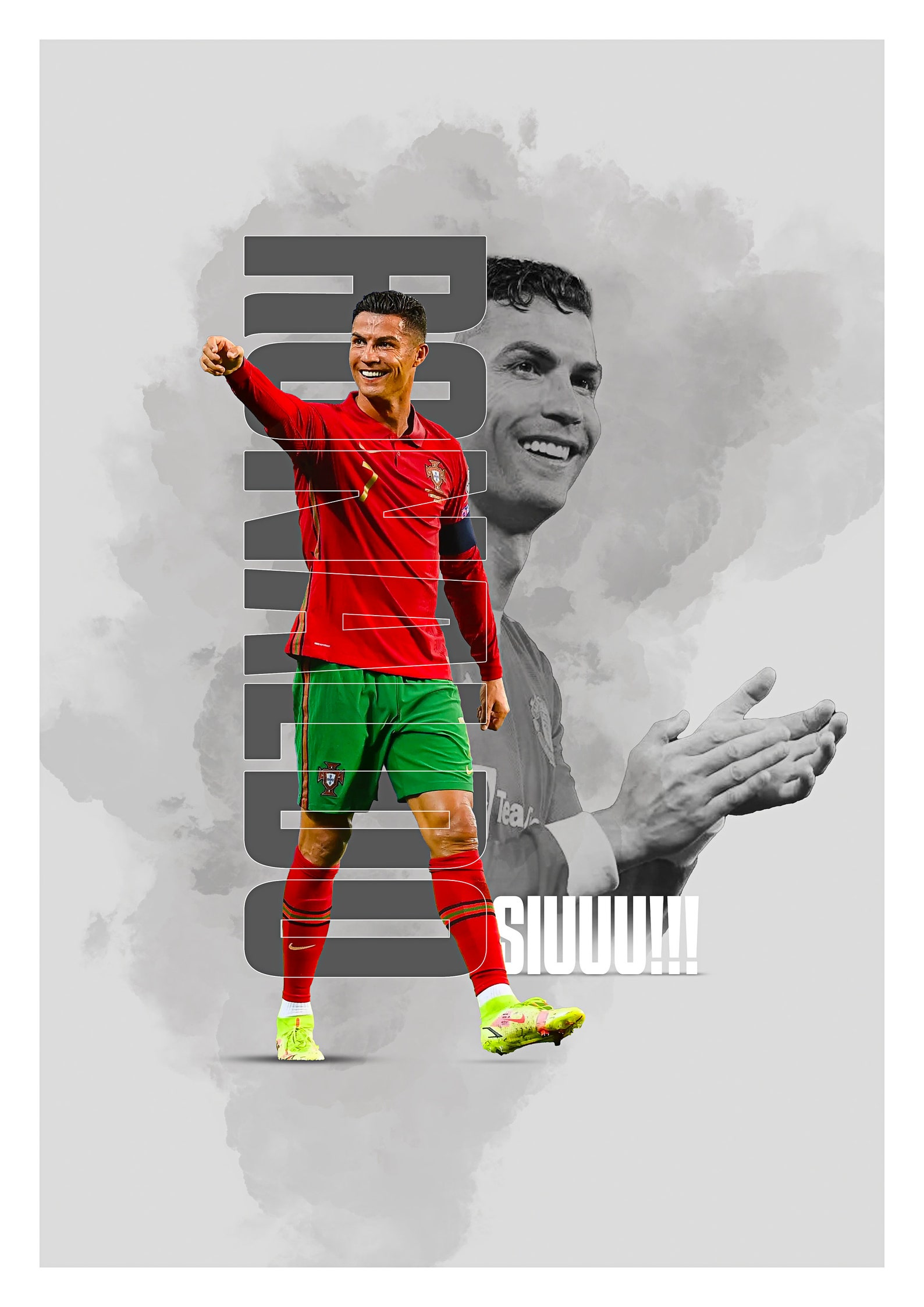 Cristiano Ronaldo Poster - CR7 - Football - Digital Poster - A4 - A3 ...