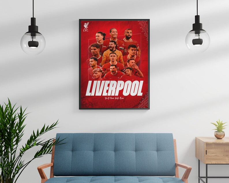 Liverpool FC Poster: You'll Never Walk Alone - Sports Wall Art (digital Download) - Etsy
