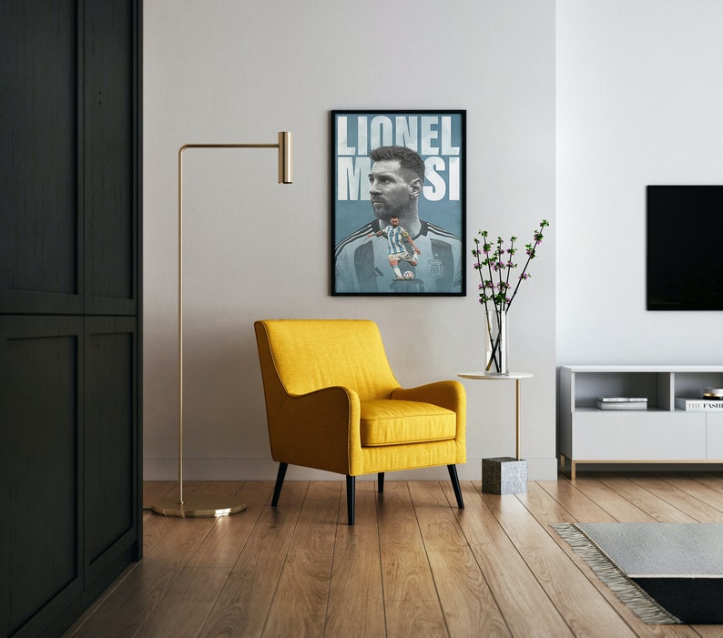 Lionel Messi Poster Messi Football Digital Poster A4 High Definition ...