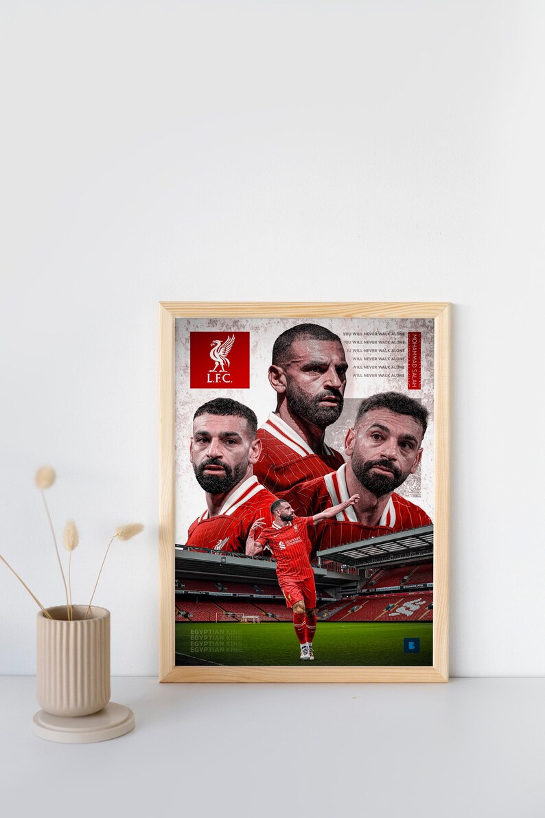 Muhammad Salah - Egyptian King - Poster - Liverpool - Tshirt - PNG ...