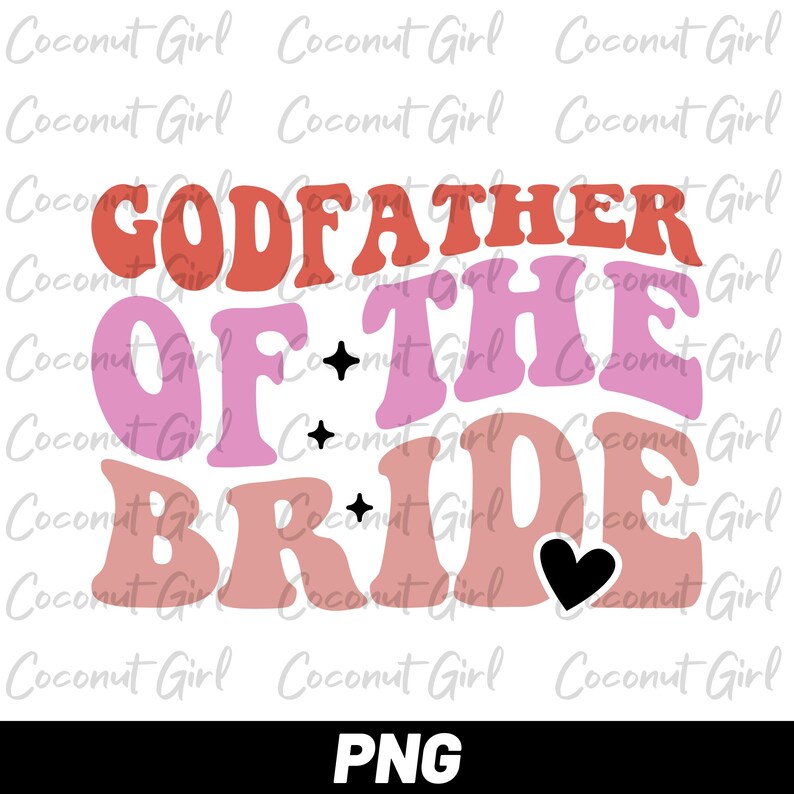 Godfather of the Bride PNG | Wedding Party Clipart | Digital Download ...