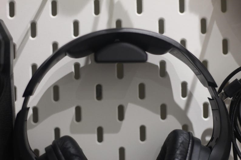 Ikea Pegboard Skadis Headphone Hook Gaming Headsets Stand (any Colour ...