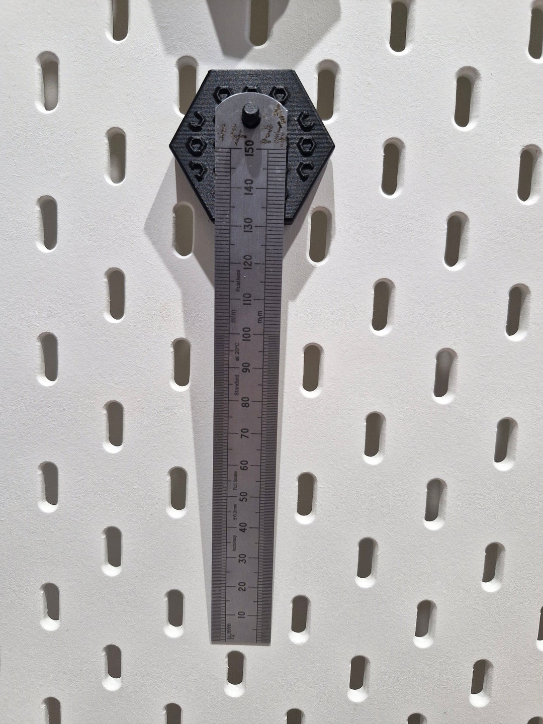 IKEA Pegboard Skadis Metal Ruler Holder - Etsy