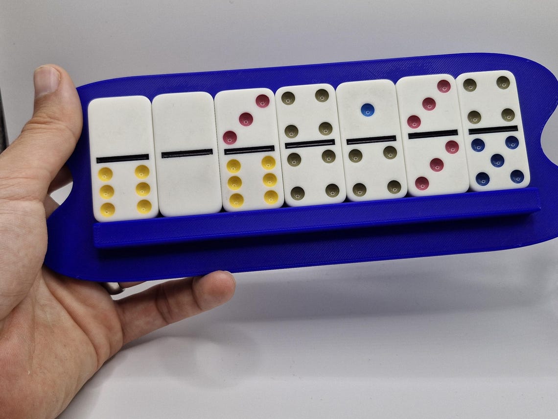 Handheld Domino Holder Tray Dominoes Display With Detachable Stand - Etsy