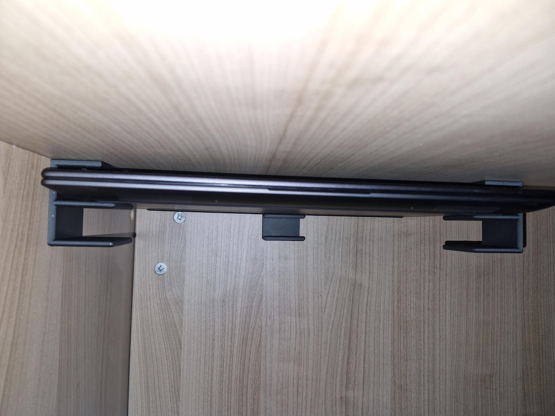 Double Laptop Under Desk Holder Brackets, With Fittings - Etsy
