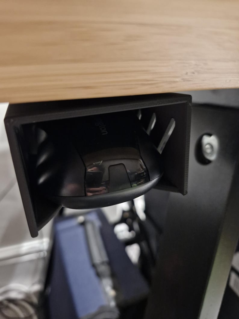 Computer PC Mouse Under Desk Holder, or Wall Bracket With Fittings - Etsy