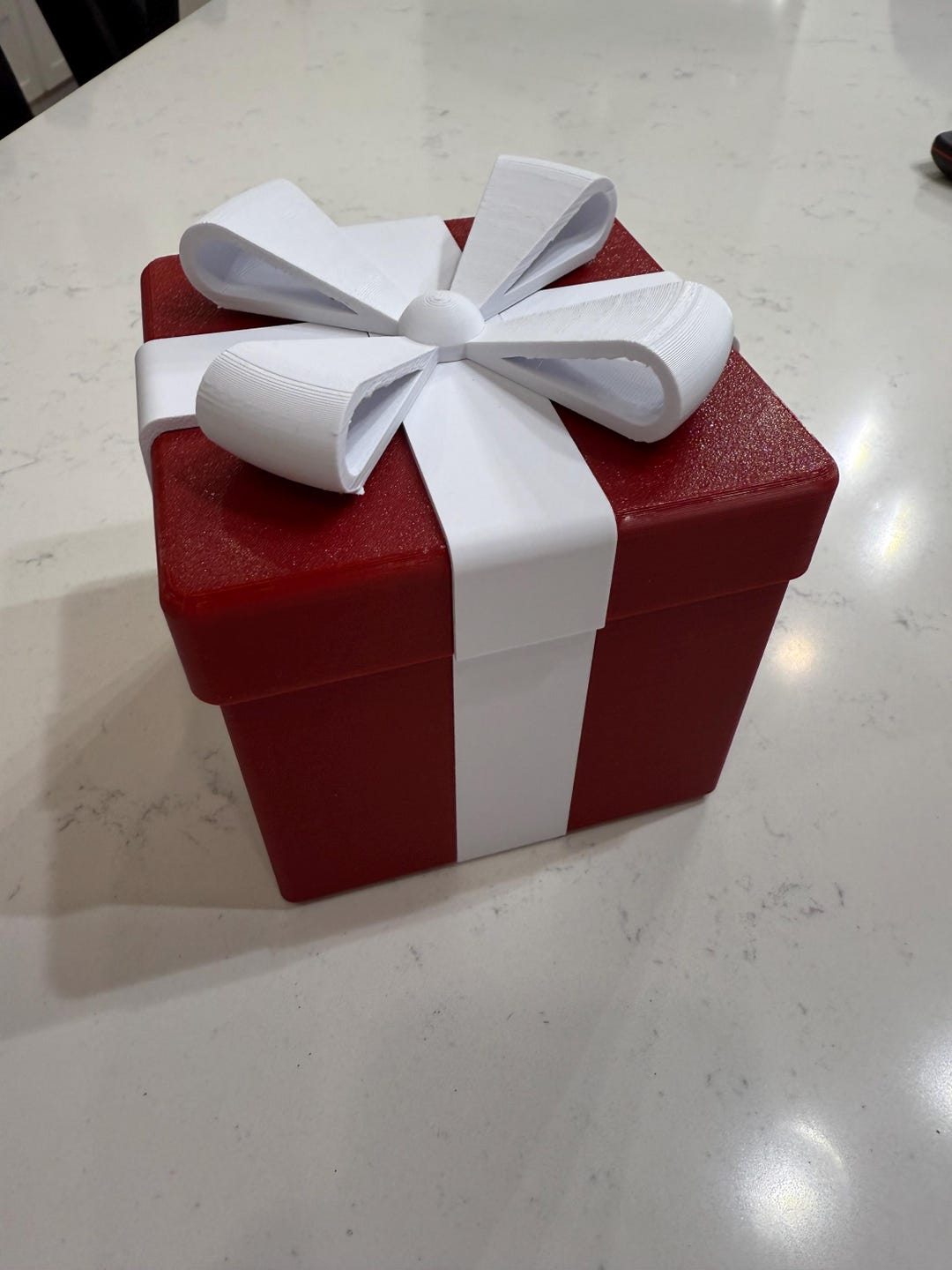 3d Printed Gift Box With Bow - Etsy
