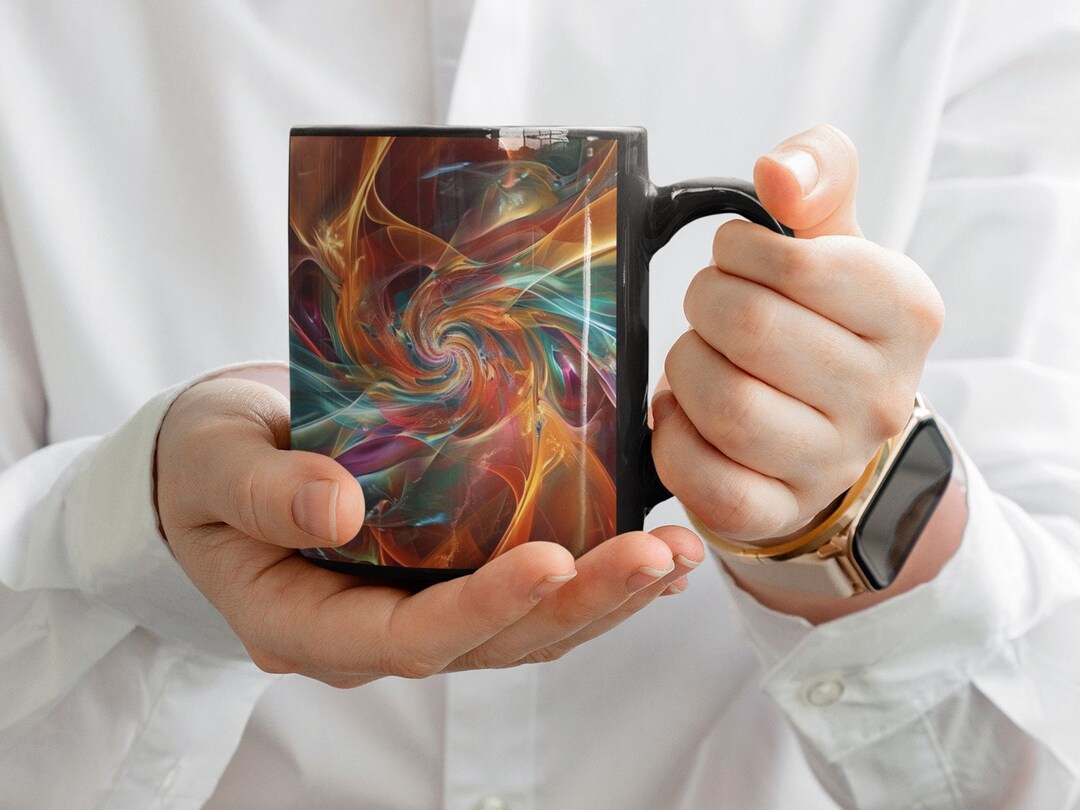 Beautiful Array of Colors Swirl Gift Birthday Mug Gift Perfect Travel ...