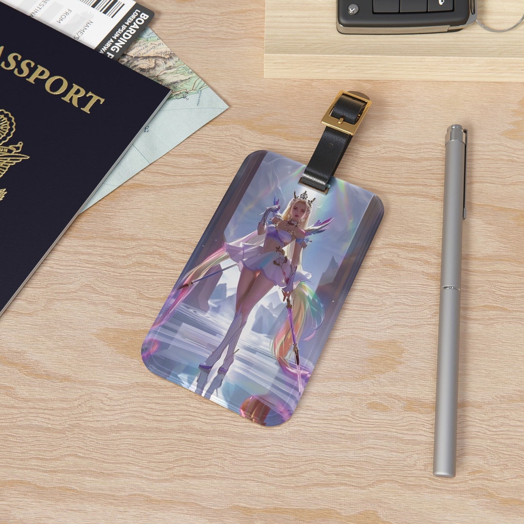 Anime Woman Princess Luggage Tag Anime Girl Suitcase Tag Travel Tag ...