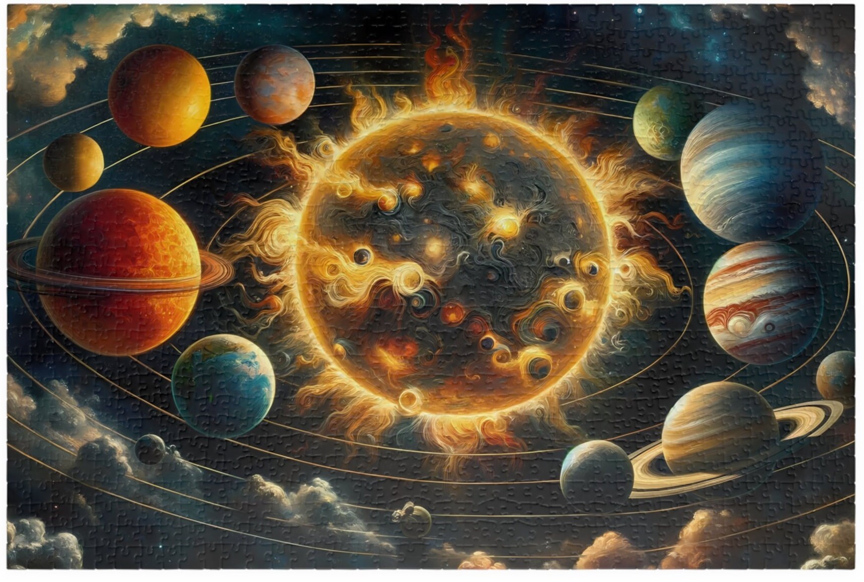 Solar System Puzzle (110, 252, 520, 1014-piece) - Etsy