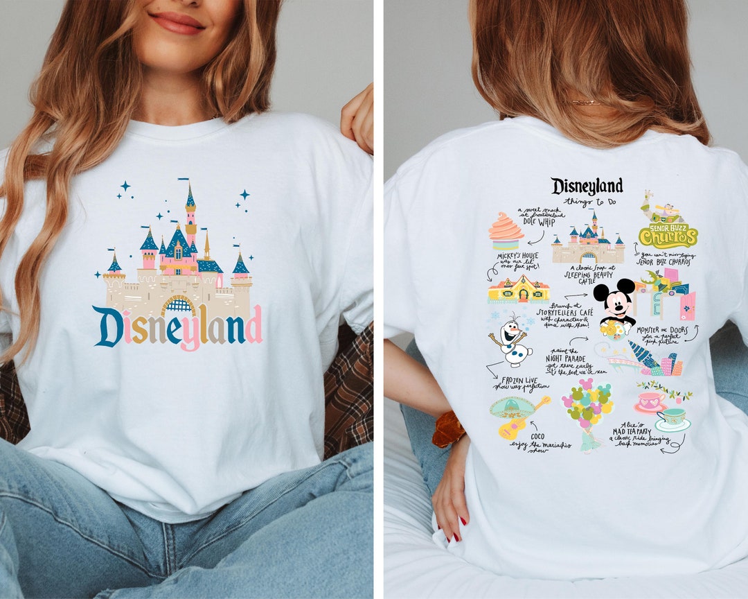 Disneyland to Do List Shirt, Walt Disney World T Shirt, Watercolor ...