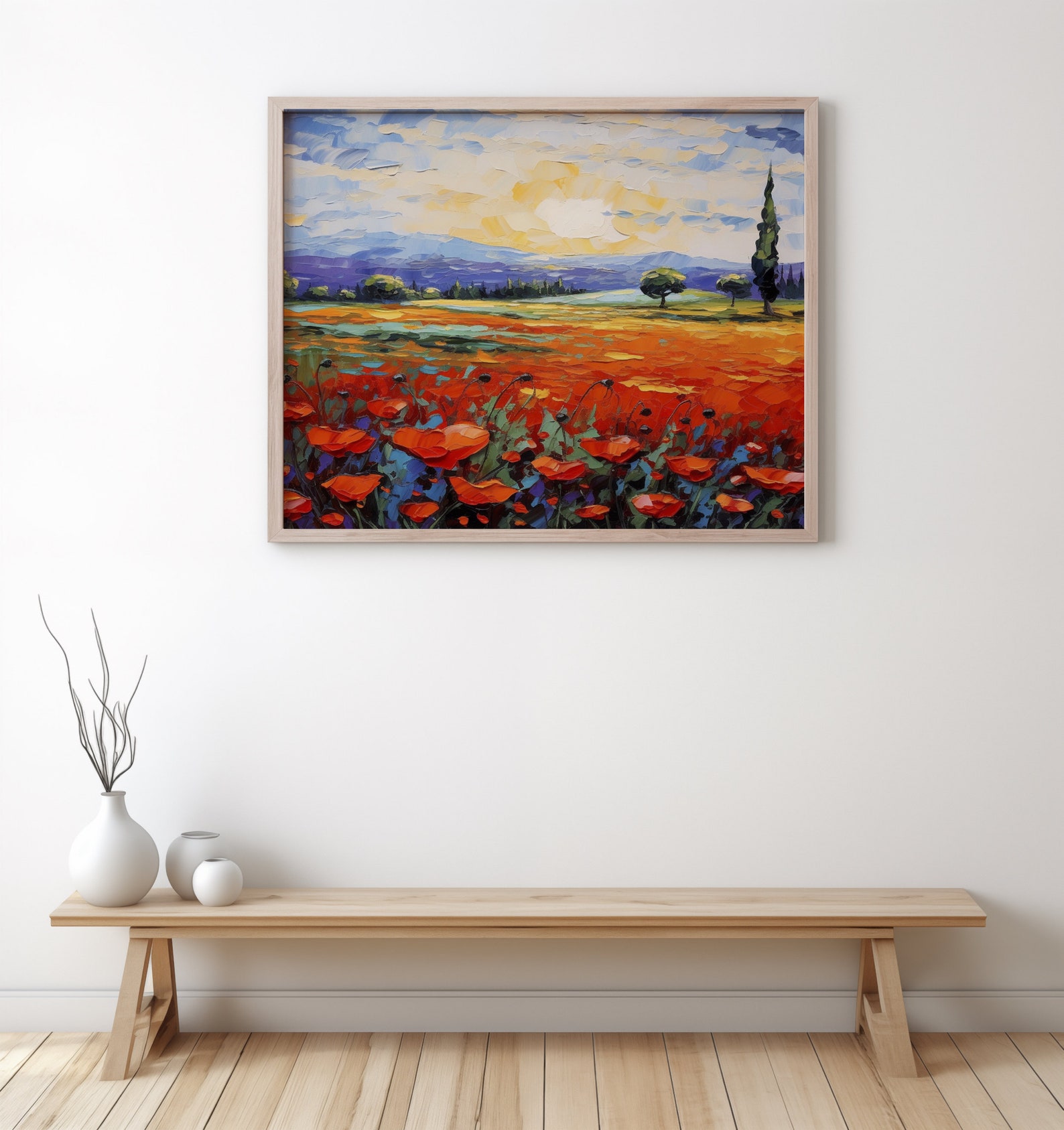 Sunset Over Cypress Trees | Nature Scene | Samsung Frame TV Wall Art ...