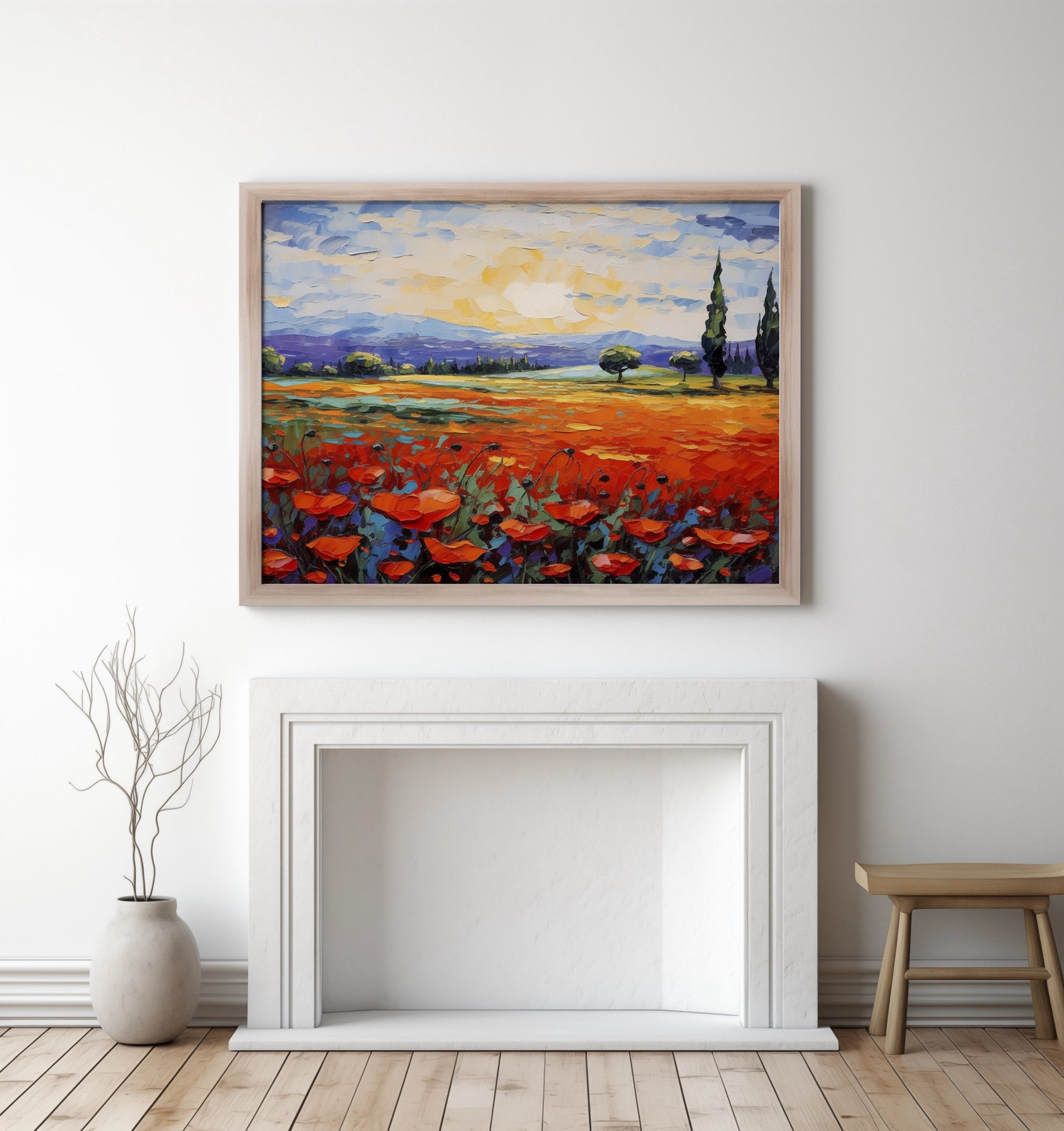 Sunset Over Cypress Trees | Nature Scene | Samsung Frame TV Wall Art ...