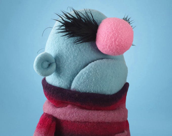 Professional Hand Puppet "the Neighbor," Large Hand Puppet ...