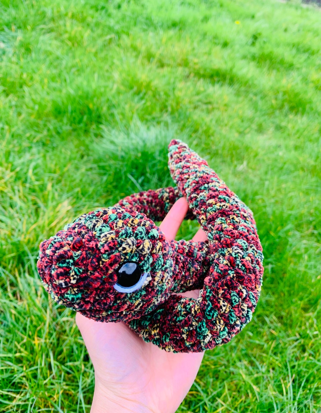 Worried Snake Pdf Pattern - Etsy