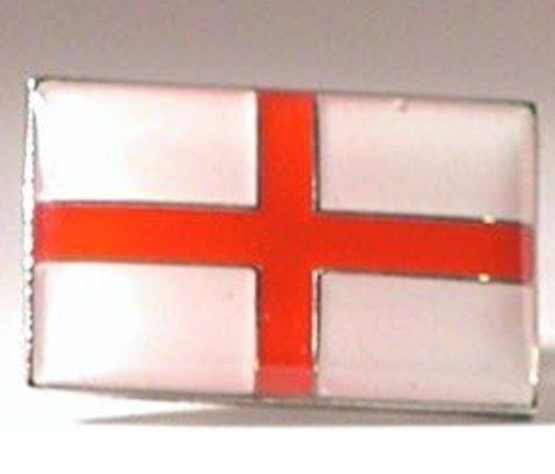 St George Cross England Flag Metal Enamel Pin Badge - Etsy