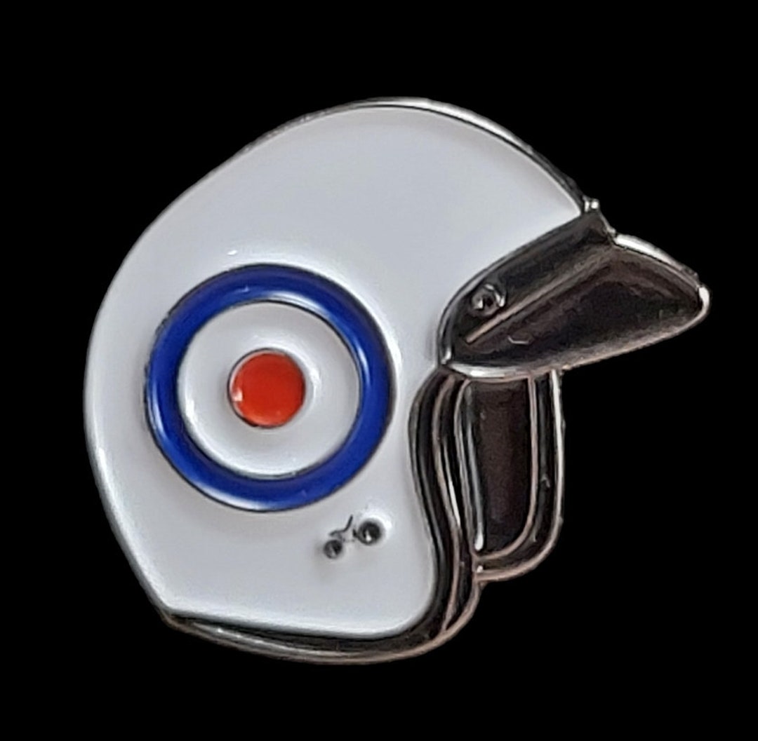 Roundel Scooter Mod Biker Enamel Pin Badge - Etsy