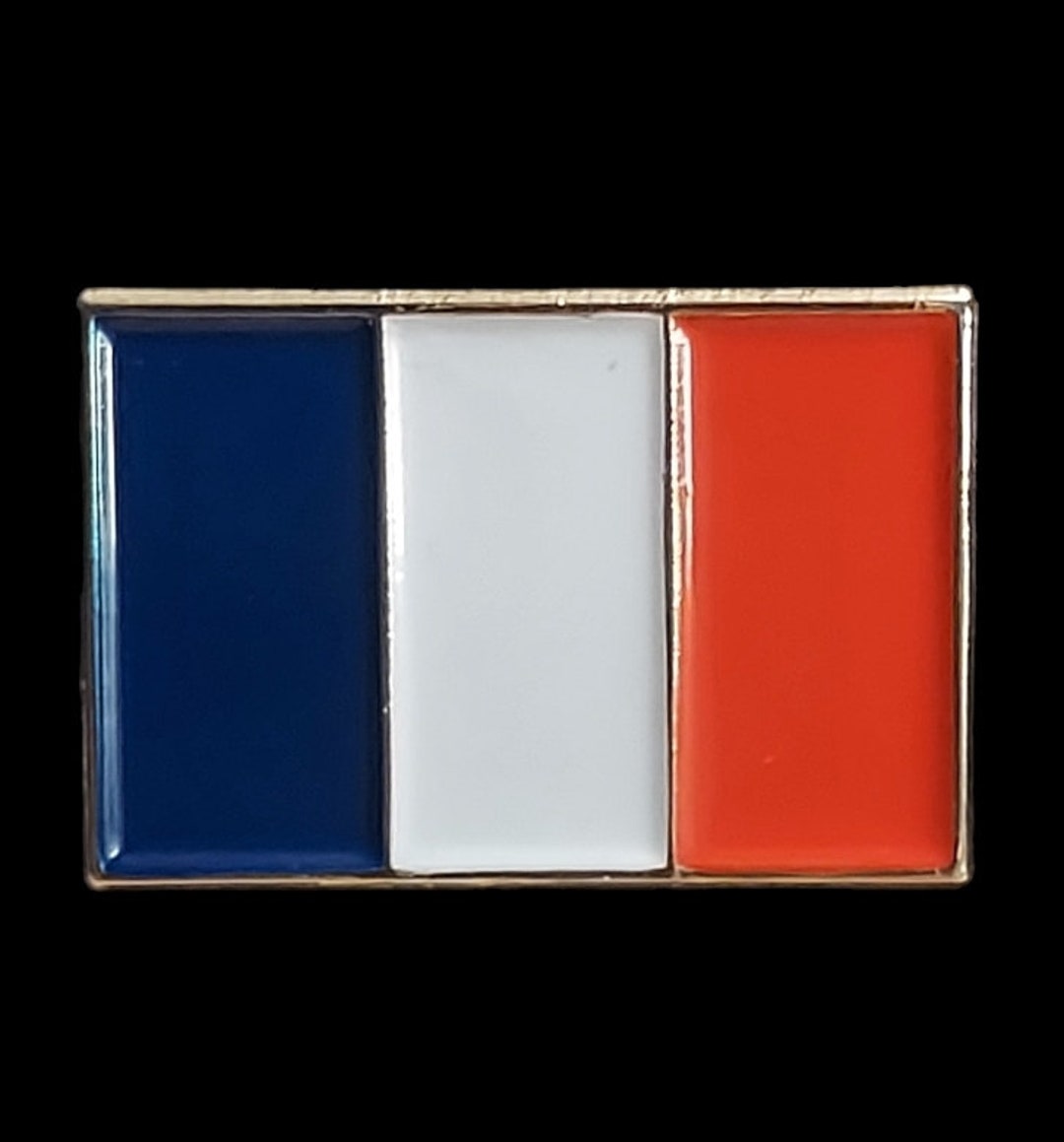 French France Flag Metal Enamel Pin Badge - Etsy