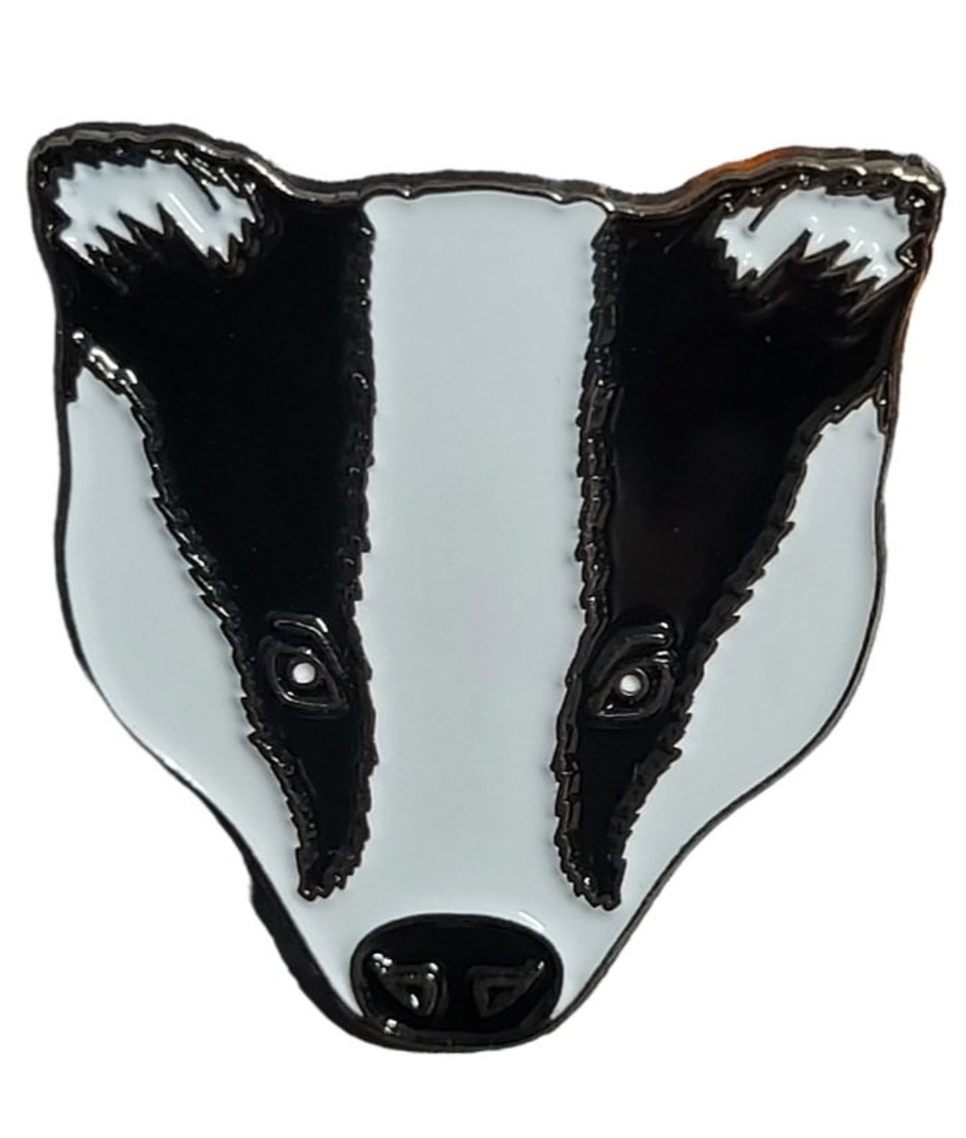 Badger Head Enamel Pin Badge - Etsy