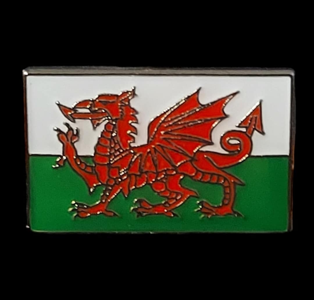 Welsh Wales Flag Metal Enamel Pin Badge - Etsy