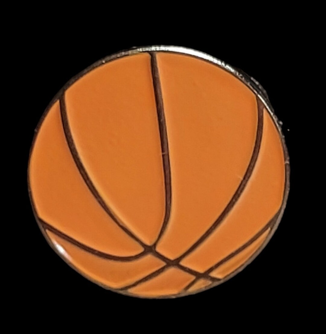 Basketball Enamel Pin Badge - Etsy