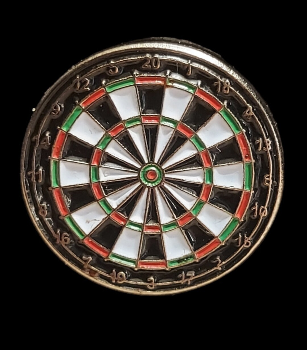 Dartboard Enamel Pin Badge - Etsy