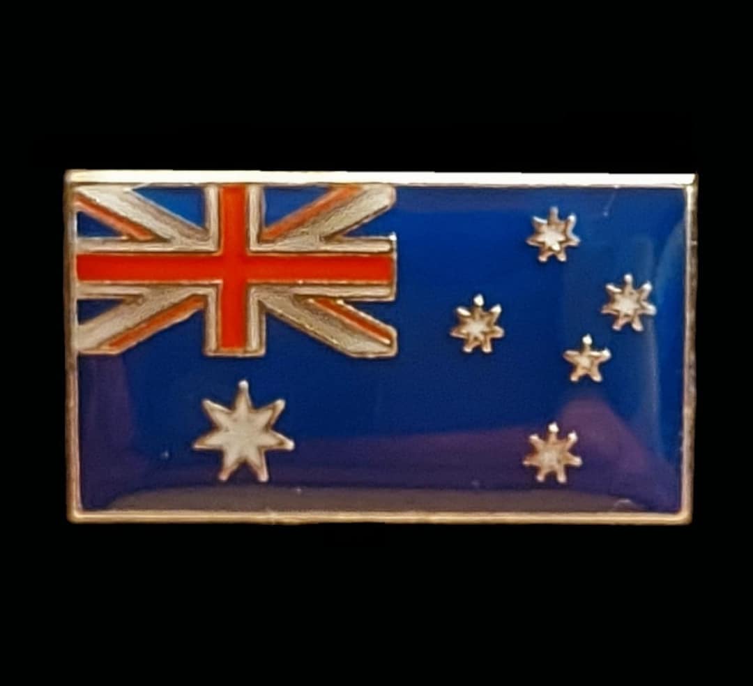 Australian Flag Metal Enamel Pin Badge - Etsy Australia