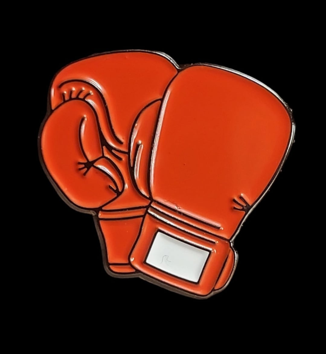 Red Boxing Gloves Enamel Pin Badge - Etsy
