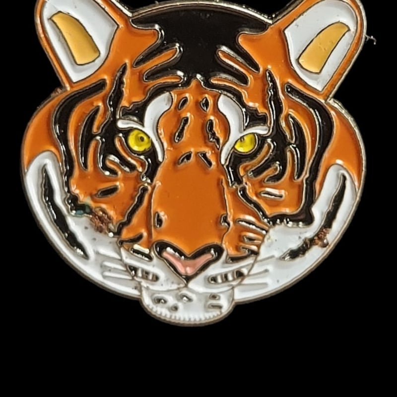 Tiger Face Pin - Etsy UK