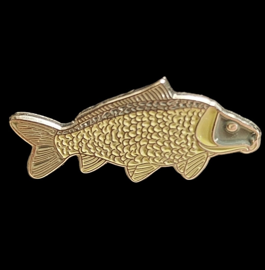 Common Carp Fishing Enamel Pin Badge - Etsy