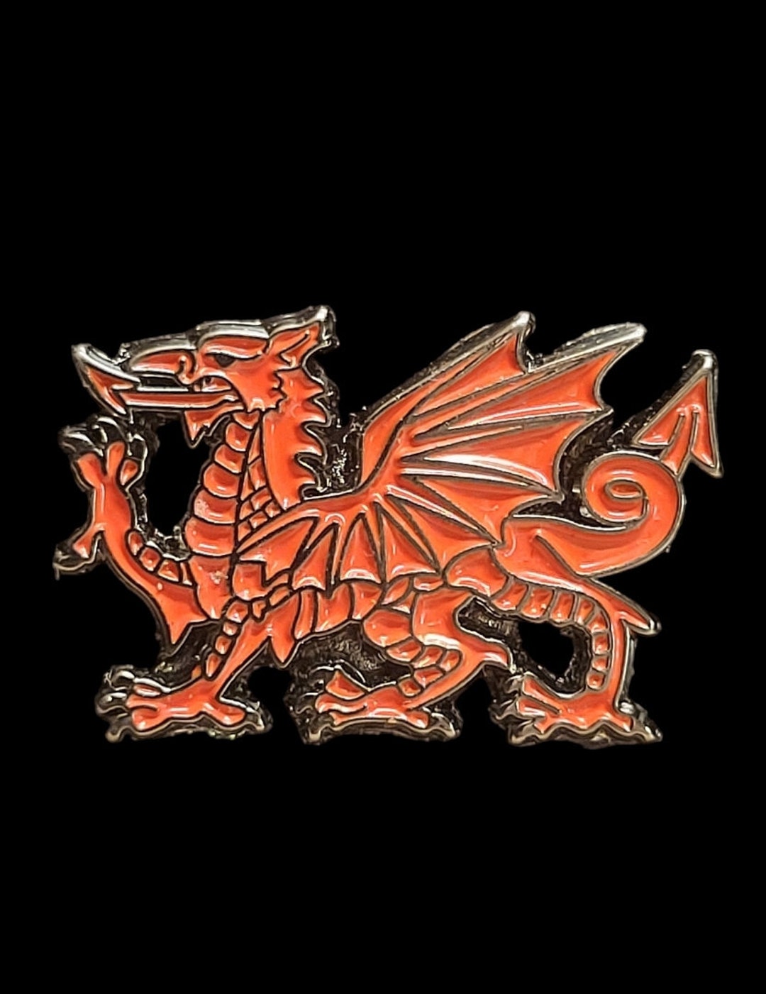 Welsh Dragon Enamel Pin Badge - Etsy