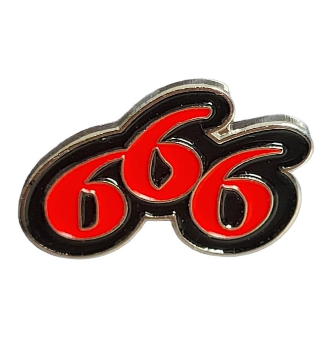 Red 666 Devil Enamel Pin Badge - Etsy