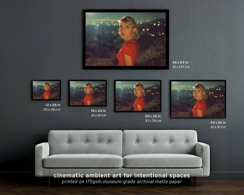 Hollywood Hills at Night | Cinematic Dream Scene | Fine Art Print - Etsy